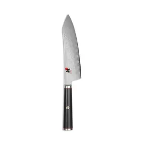MIYABI Kaizen 7 Hollow Edge Rocking Santoku Knife - Black