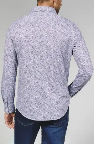 7 Diamonds Prague Floral Performance Button-up Shirt