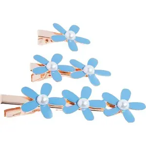 NUME Flower Hair Clip Set - Blue