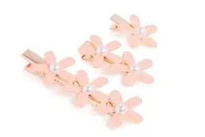 NUME Flower Hair Clip Set - Pink