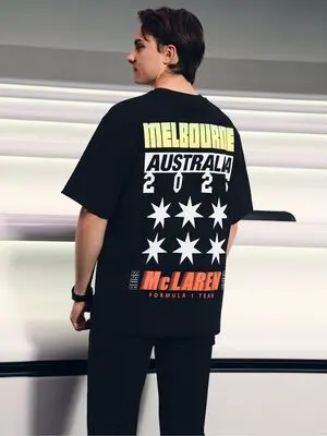 REISS X Mclaren Formula 1 Team Melbourne Gp T-shirt - Black