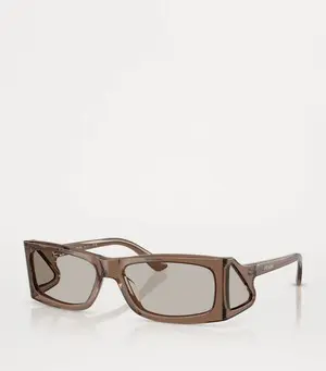 Prada Acetate Prb03s Sunglasses - Brown