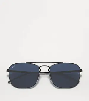Ray-ban Metal Square Sunglasses - Black