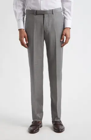 Zegna Mélange Wool Trousers
