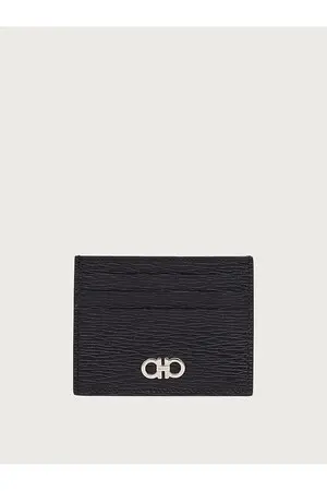 FERRAGAMO Gancini Credit Card Holder Red