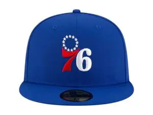 OVO X Nba Philadelphia 76'ers 59fifty Fitted Hat - Blue/white