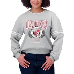WEAR BY ERIN ANDREWS Wisconsin Badgers Pullover Sweater