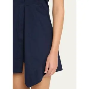 A.L.C. Julie Short-sleeve Shirtdress - Navy