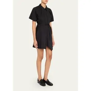A.L.C. Julie Short-sleeve Shirtdress - Navy