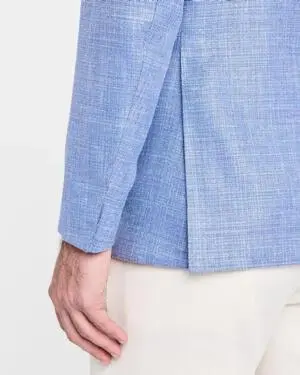 Canali Apos;s Wool-blend Hopsack Blazer - Blue