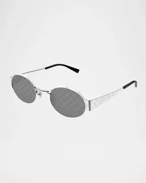 Gucci Monogram Round Sunglasses