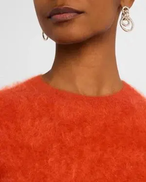 Nanushka Kloe Cut-away Cashmere Sweater - Red