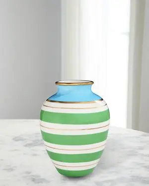 Jonathan Adler Portofino Urn Vase - 11" Bluegreen