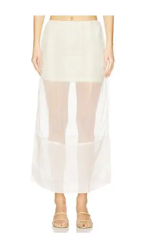 SWF Pencil Sheer Maxi Skirt & Satin Mini