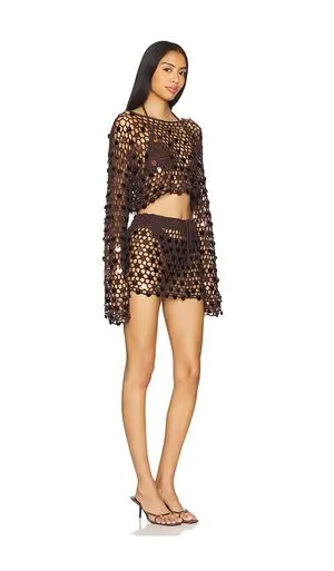 Superdown Coralie Skirt Set - Brown
