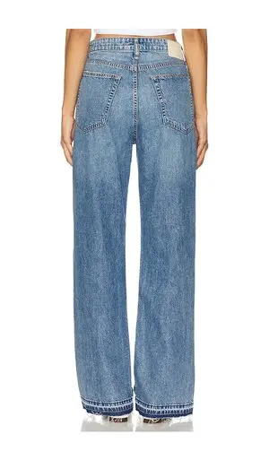 Rag & Bone Featherweight Logan Mid Rise Wide Leg Jeans
