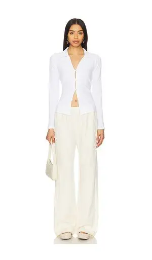 Sanctuary Daydreamer Knit Shirt With Collared Neckline