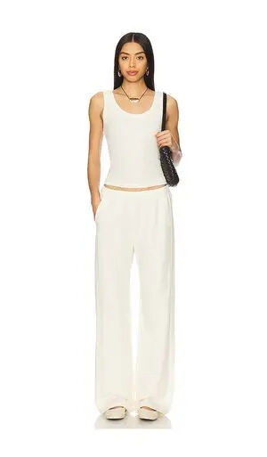 Enza Costa Puckered Tank Top