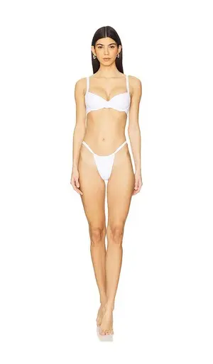 Superdown Chiara Bikini Bottom - White