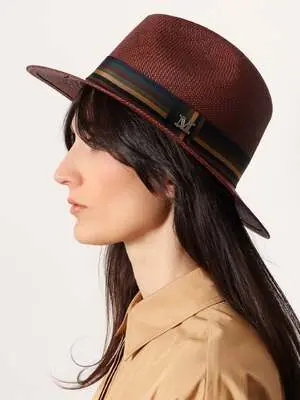 Max Mara Rodesia Rafia Hat - Brown
