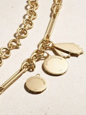 FOUNDRAE New Beginnings Wings & Pause 18-karat Diamond Necklace