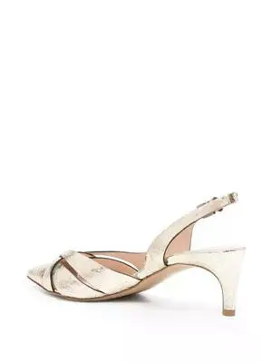 DEL CARLO 50mm Paris Pumps - Gold