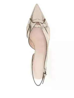 DEL CARLO 50mm Paris Pumps - Gold