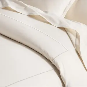 HUDSON PARK COLLECTION Italian Percale Twin Sheet Set Exclusive - Vanilla Sky