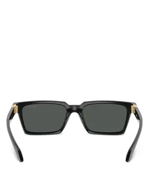 Versace Ve4490u Rectangular Sunglasses - Black