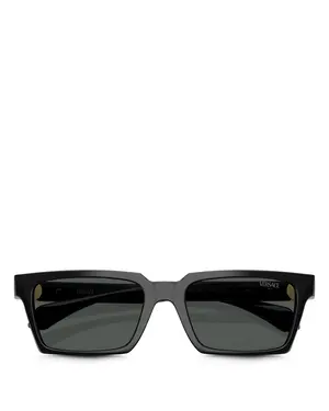 Versace Ve4490u Rectangular Sunglasses - Black