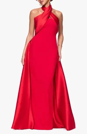 Betsy & Adam Halterneck Evening Dresses