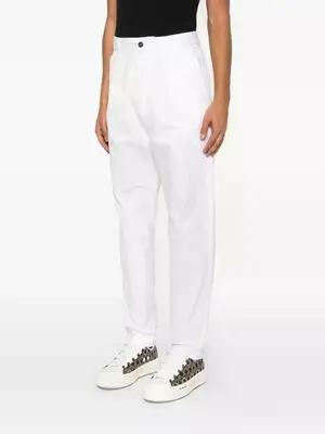 Dsquared2 Pleated Cotton Trousers - Neutrals