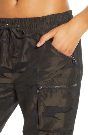 Blanc Noir Airborne Cargo Jogger Pants - Camo