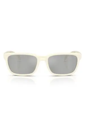 Moncler 55mm Polarized Rectangle Sunglasses