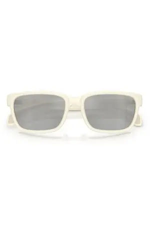 Moncler 55mm Polarized Rectangle Sunglasses