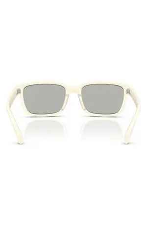 Moncler 55mm Polarized Rectangle Sunglasses
