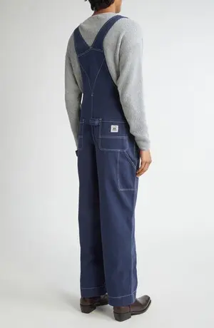 BODE Knolly Brook Cotton Twill Overalls - Dark Navy