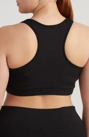 Universal Standard Racerback Sports Bra - Black