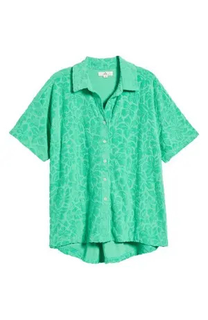 Rip Curl Las Dalias Short Sleeve Shirt - Light Green