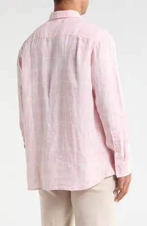 Tommy Bahama Paradiso Plaid Button-up Shirt - Passion Peach