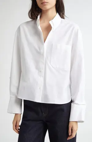 TWP J.d. Crop Button-up Shirt