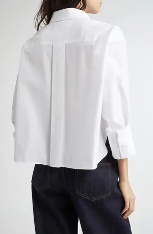 TWP J.d. Crop Button-up Shirt