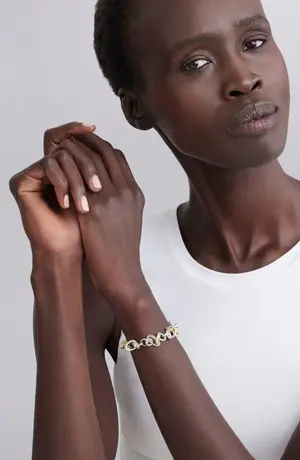 Lagos Caviar Lux Diamond Link Bracelet - Two-tone