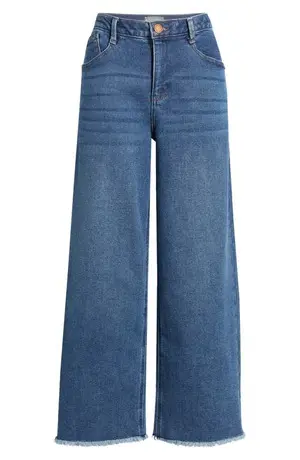 Wit & Wisdom Wyatt 'ab'solution Skyrise Wide Leg Jeans - Mid Blue