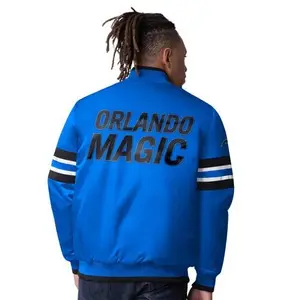 STARTER Orlando Magic Scout Varsity Satin Full-snap Jacket