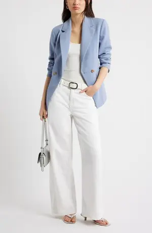 OPEN EDIT Hourglass Blazer - Blue Umbra