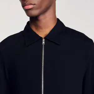 Sandro Pleated Shirt - Black