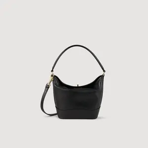 Sandro Tangoso Mini Bucket Bag - Black