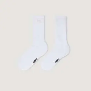 Sandro Embroidered Socks - White