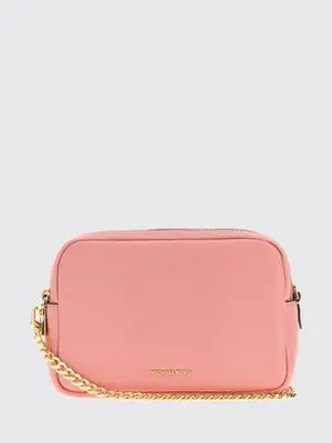Michael Kors Bryant Pebbled Leather Crossbody Bag With Chain Handle - Pink